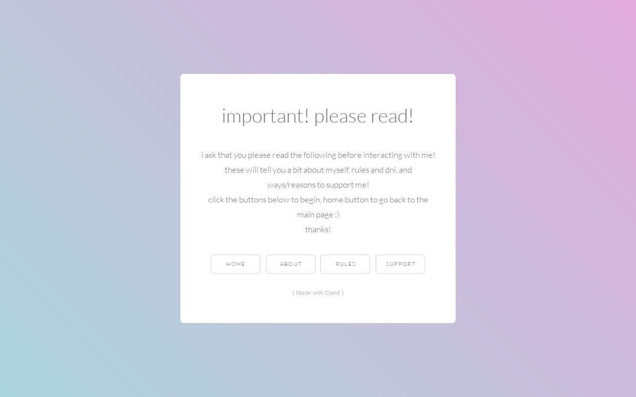 important! please read!